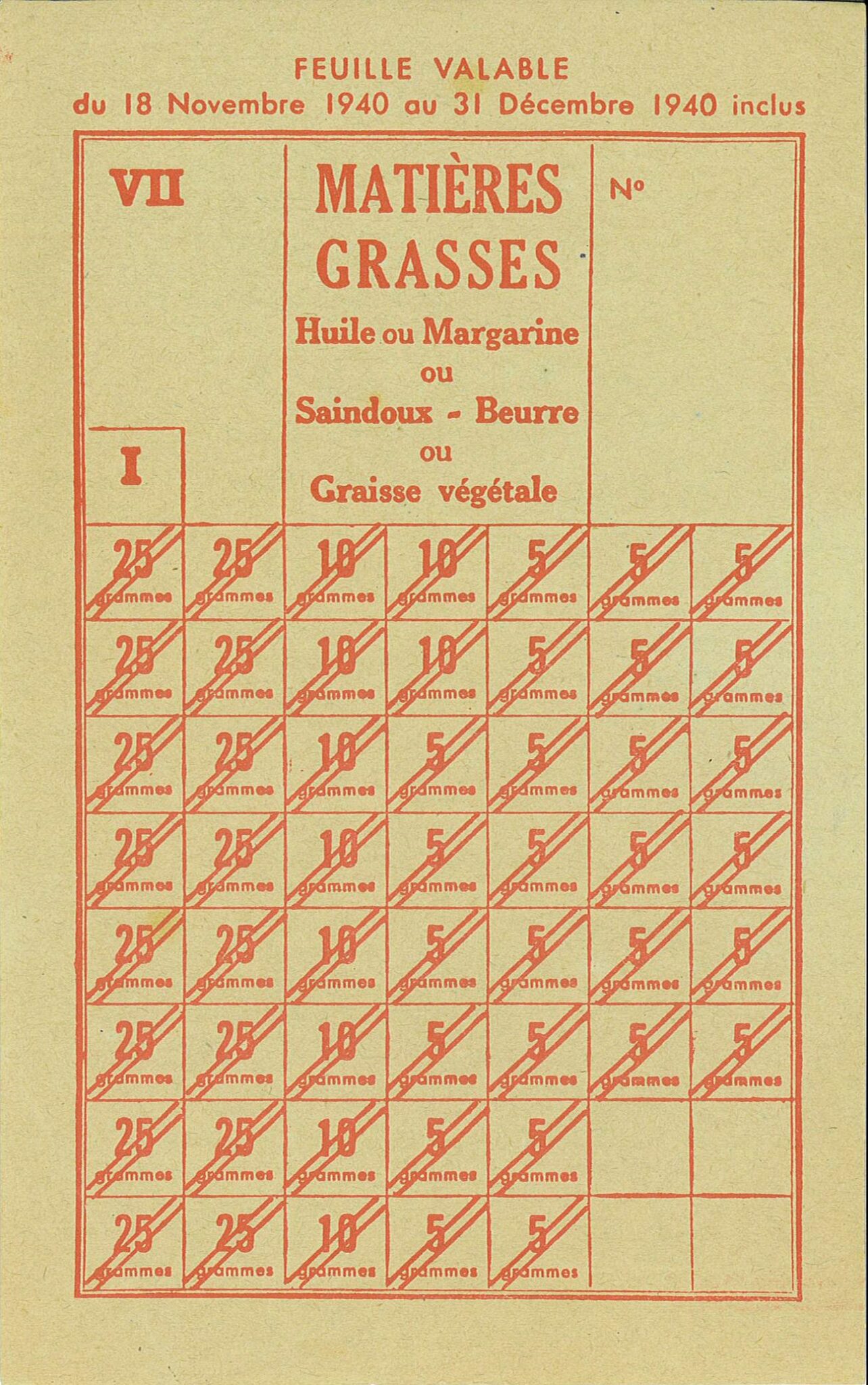 Tickets de rationnement - La libération de Baume les Dames